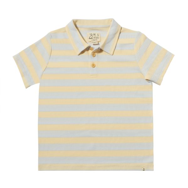 POLREATH Blue/Cream Thick Stripe Polo – Me & Henry