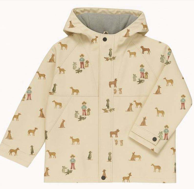 SPLASH Raincoat CREAM HENRY PRINT – Me & Henry